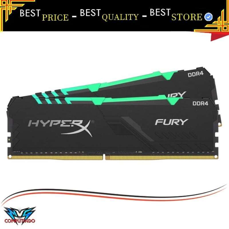 Promo Ram Pc Kingston Hyperx Fury 16gb Ddr4 3200mhz 2x8gb Rgb Dual Kit Diskon 23% Di Seller ...