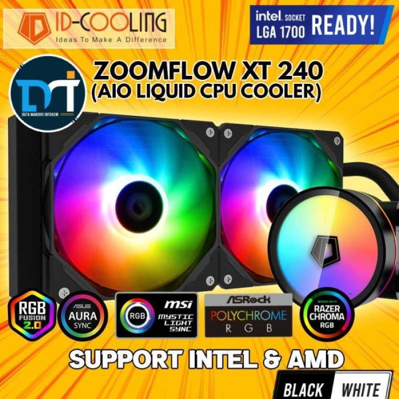 Promo Id Cooling Zoomflow 240 Xt - Aio Liquid Cpu Cooler For Intel & Amd Diskon 23% Di Seller ...