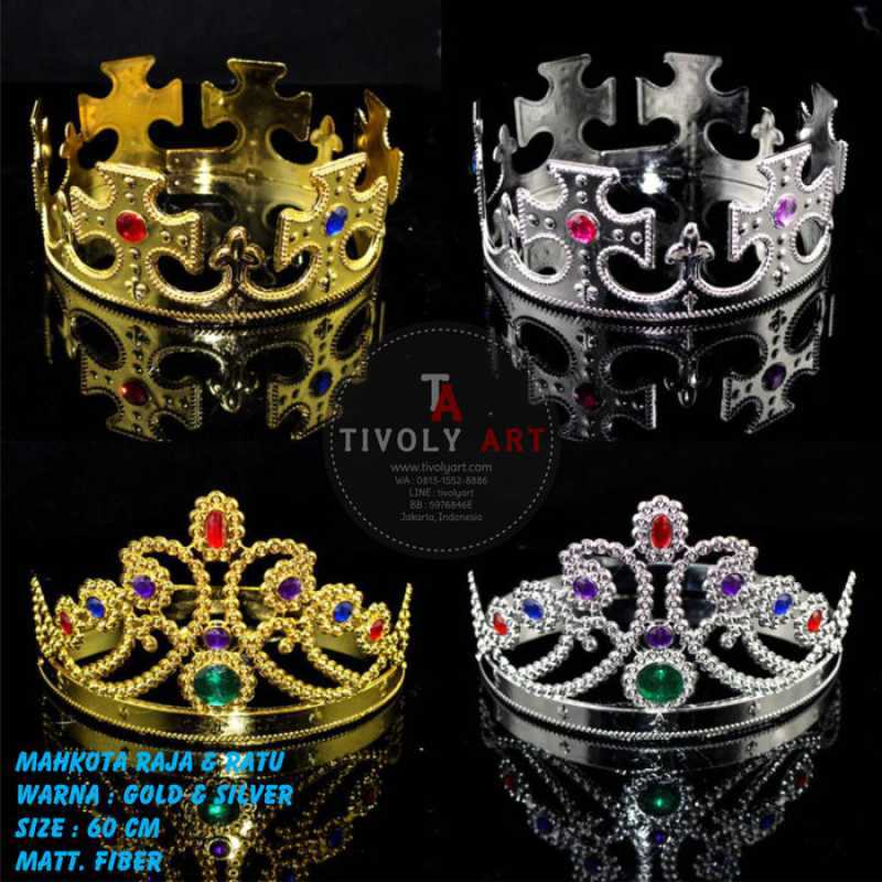Jual Mahkota Pesta / Mahkota Raja & Ratu / King & Queen Crown - Raja ...