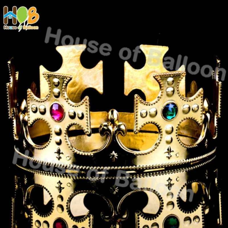 Jual Mahkota Pesta Raja Crown Party King Gold Emas - Gold Di Seller My ...