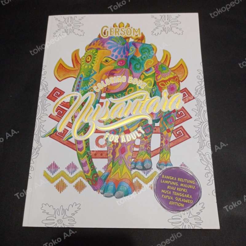 Jual Buku Mewarnai Coloring Book Nusantara For Adult. Bangka Belitung ...