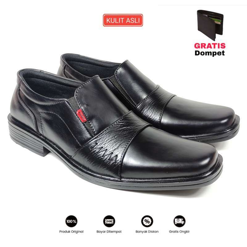 Promo Sepatu Pantofel Pria Sepatu Formal Kerja Full Kulit Sapi - 41 ...