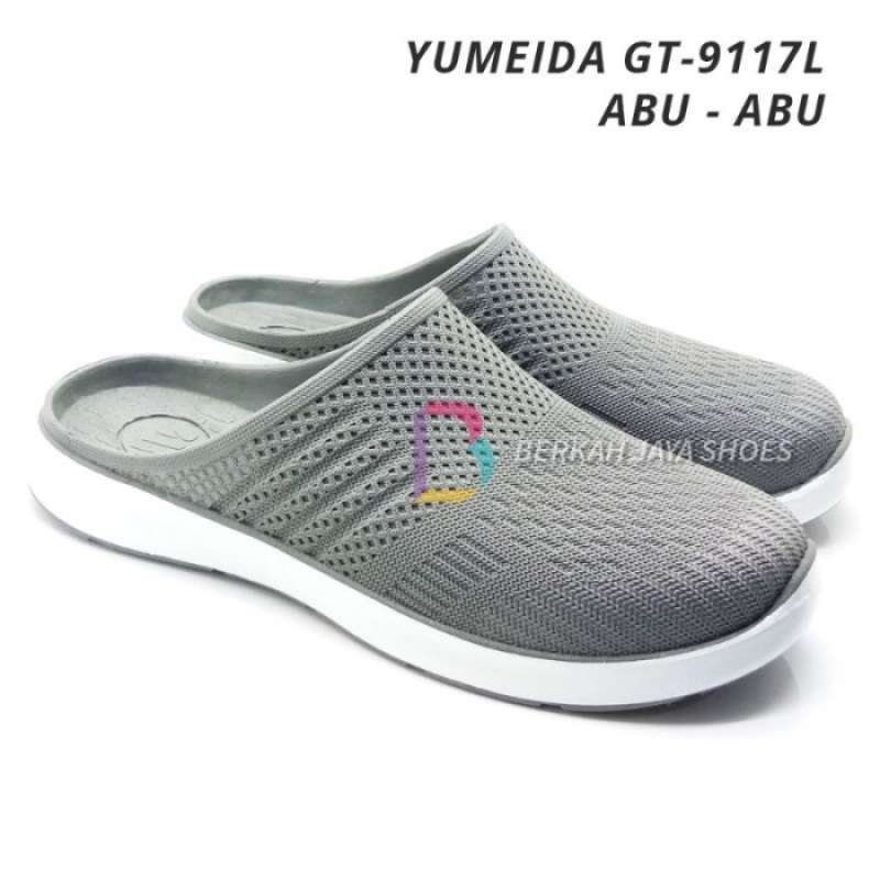 Jual Yumeida Slop Dandal Sepatu Pria Karet Cowok Sandal Tertutup Di ...