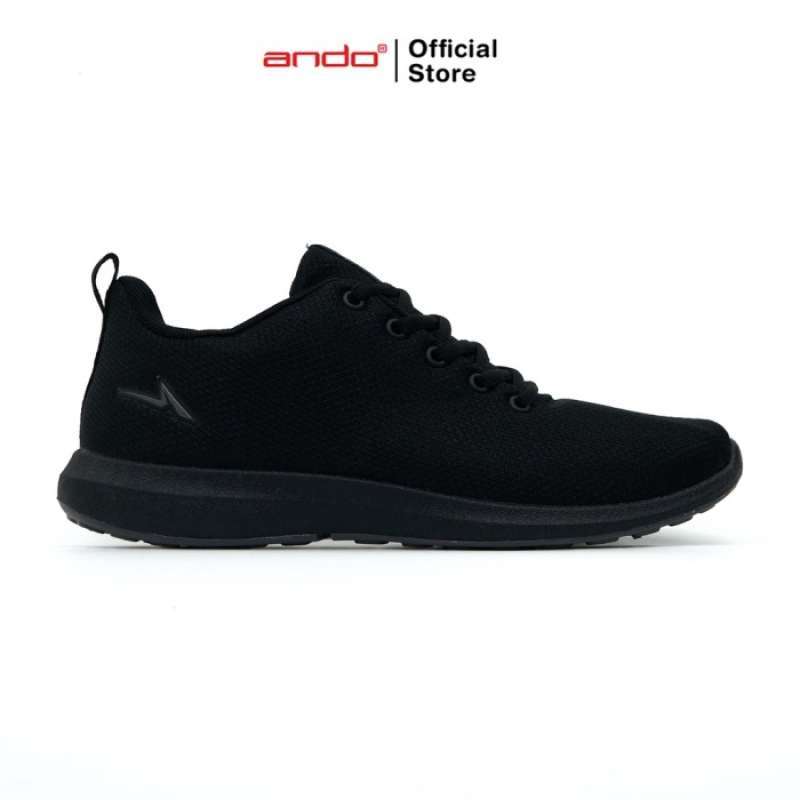 Jual Ando Official Sepatu Sneakers Asher Pria Dewasa - Hitam/hitam Di ...