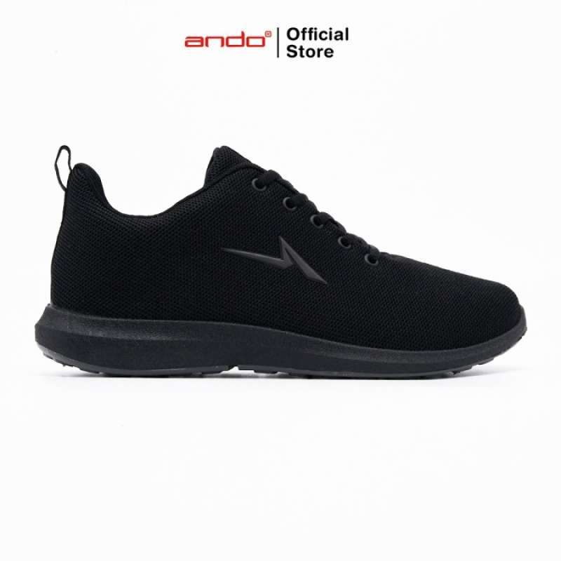 Jual Ando Official Sepatu Sneakers Liam Pria Dewasa - Hitam/hitam Di ...