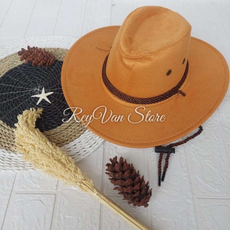 Jual Topi Cowboy/topi Koboy/topi Koboi Tambang Import - Hitam Di Seller ...