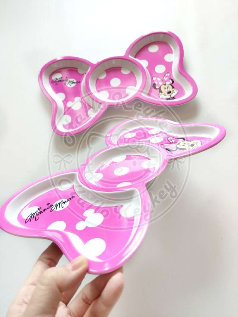 Promo Piring Makan Sekat Bentuk Pita Minnie Mouse Original Tokyo Disney ...