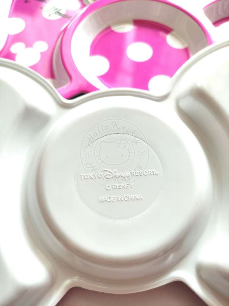 Promo Piring Makan Sekat Bentuk Pita Minnie Mouse Original Tokyo Disney ...
