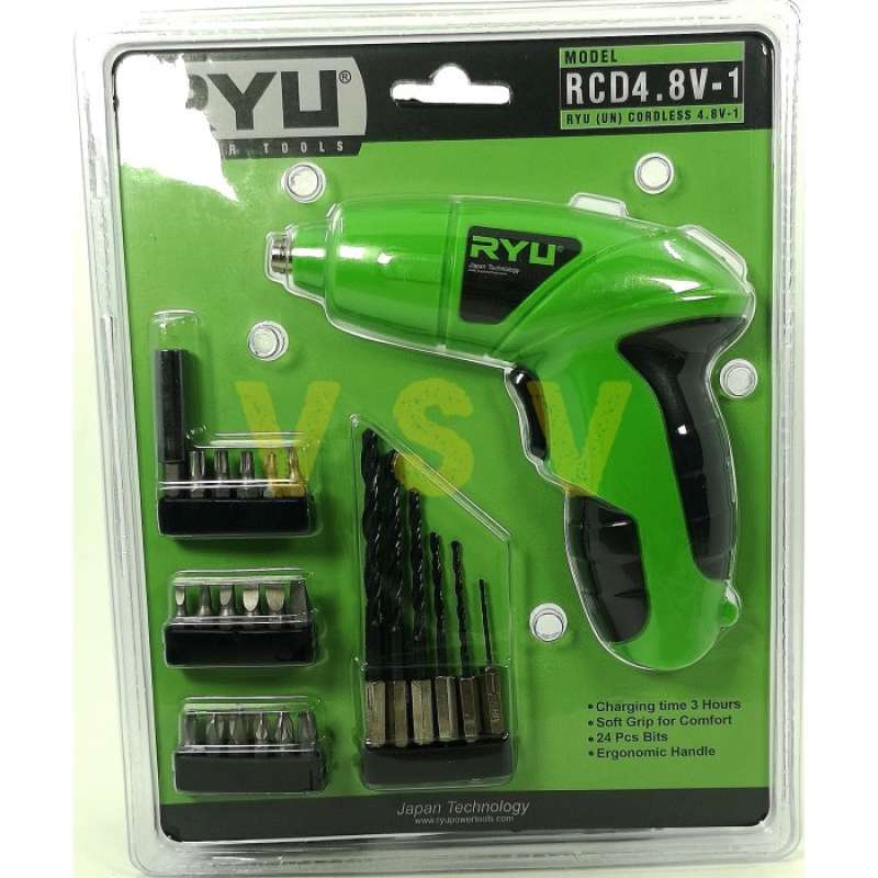 Promo Ryu Cordless Drill Rcd 4.8v-1 / Bor Batere / Cordless Screwdriver ...