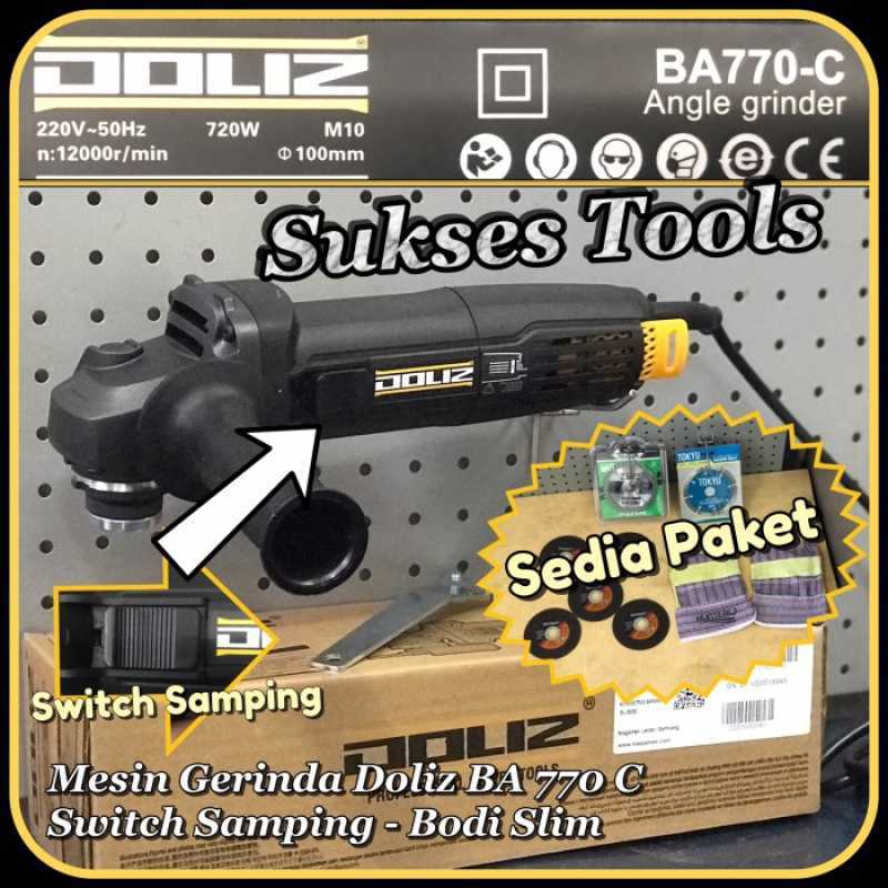 Promo Mesin Gerinda Doliz Ba 770 Ba770 C Angle Grinder 4 + Gagang Handle Diskon 23% Di Seller ...