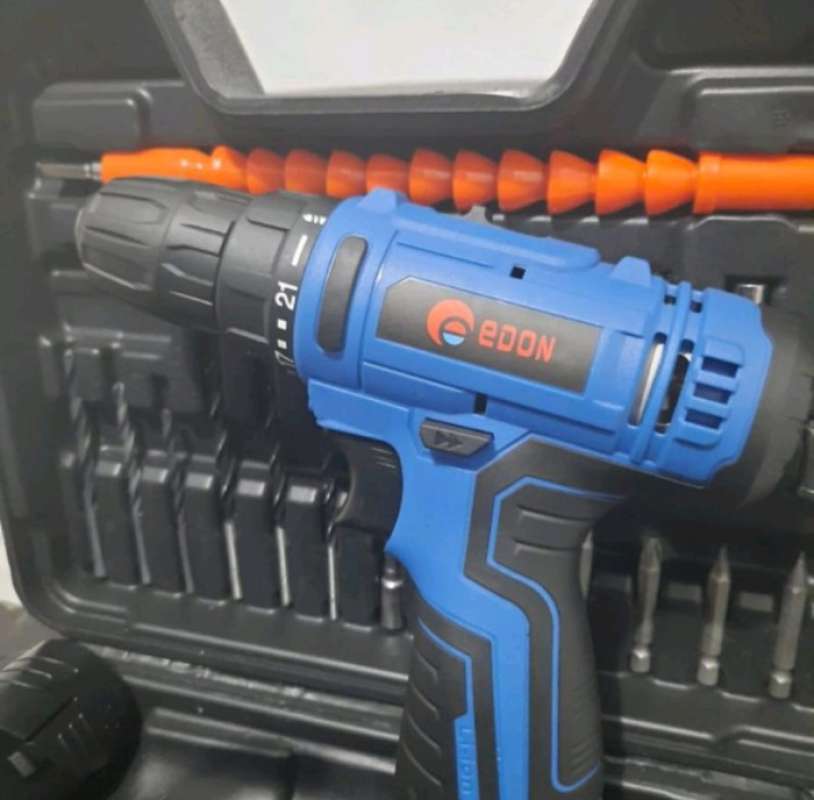 Promo Mesin Bor Baterai Cordless Drill Edon 12 V Komplit Aksess Lv3 ...