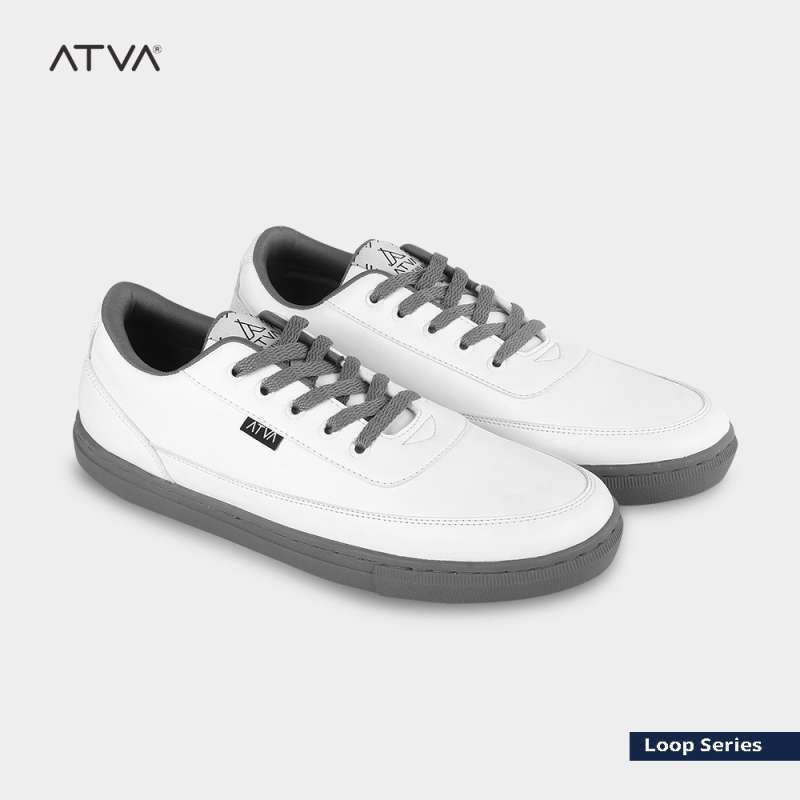 Promo Sepatu Cowok Loop White Grey Untuk Casual Seharihari Cocok Juga ...