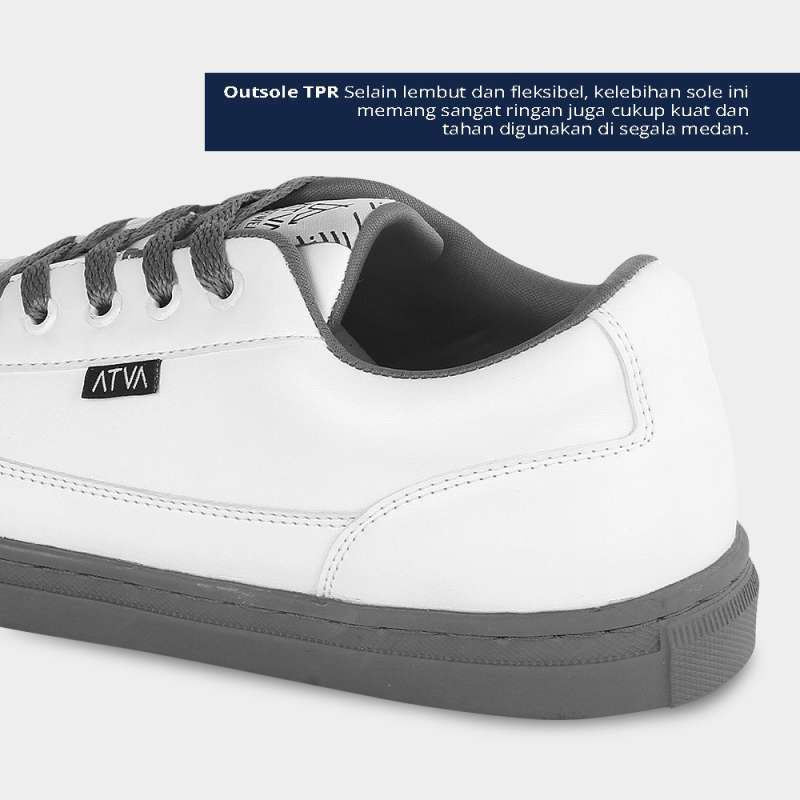 Promo Sepatu Cowok Loop White Grey Untuk Casual Seharihari Cocok Juga ...
