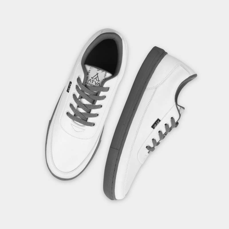Promo Sepatu Cowok Loop White Grey Untuk Casual Seharihari Cocok Juga ...
