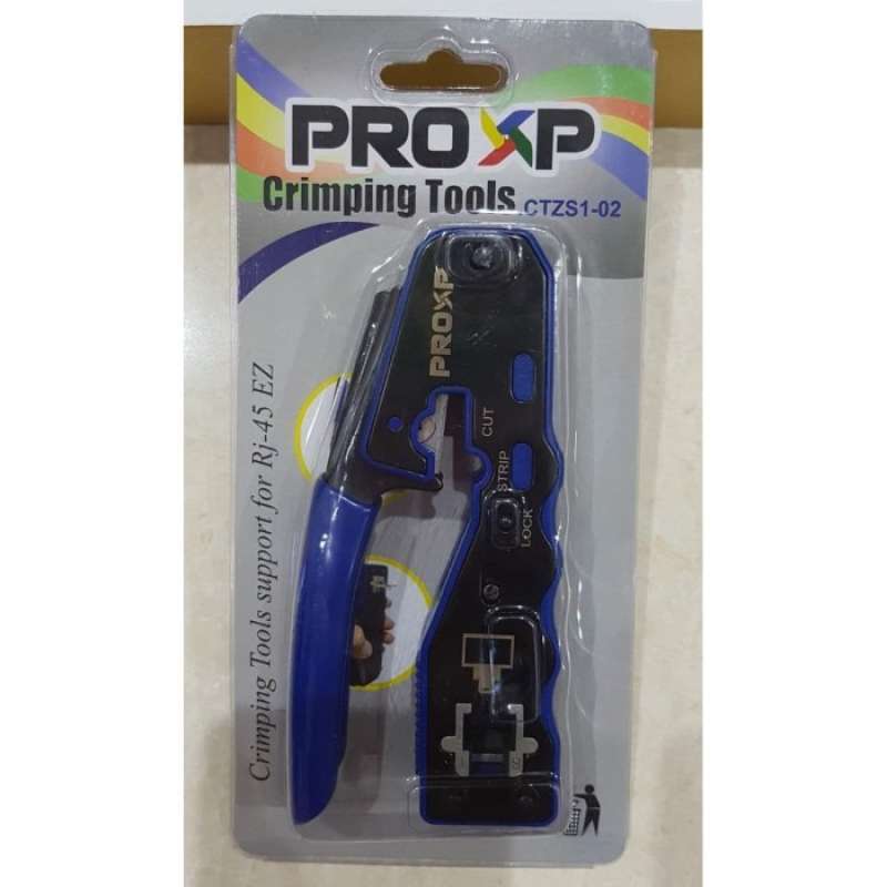 Promo Pro Xp Crimping Tool Rj45 ( Ctzs1-02 ) Ez Easy Crimp Cat.5e / Cat.6 Diskon 23% Di Seller ...
