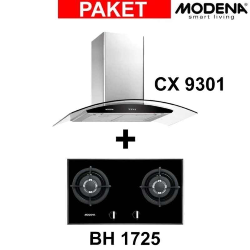 Promo Promo Kompor Tanam Modena Bh 1725+cooker Hood Modena Cx 9301 90 ...