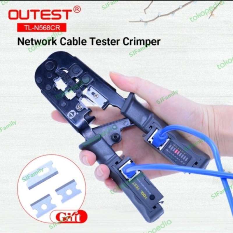 Promo Crimping Tools / Tang Rj45 + Kabel Lan Tester Diskon 23% Di ...