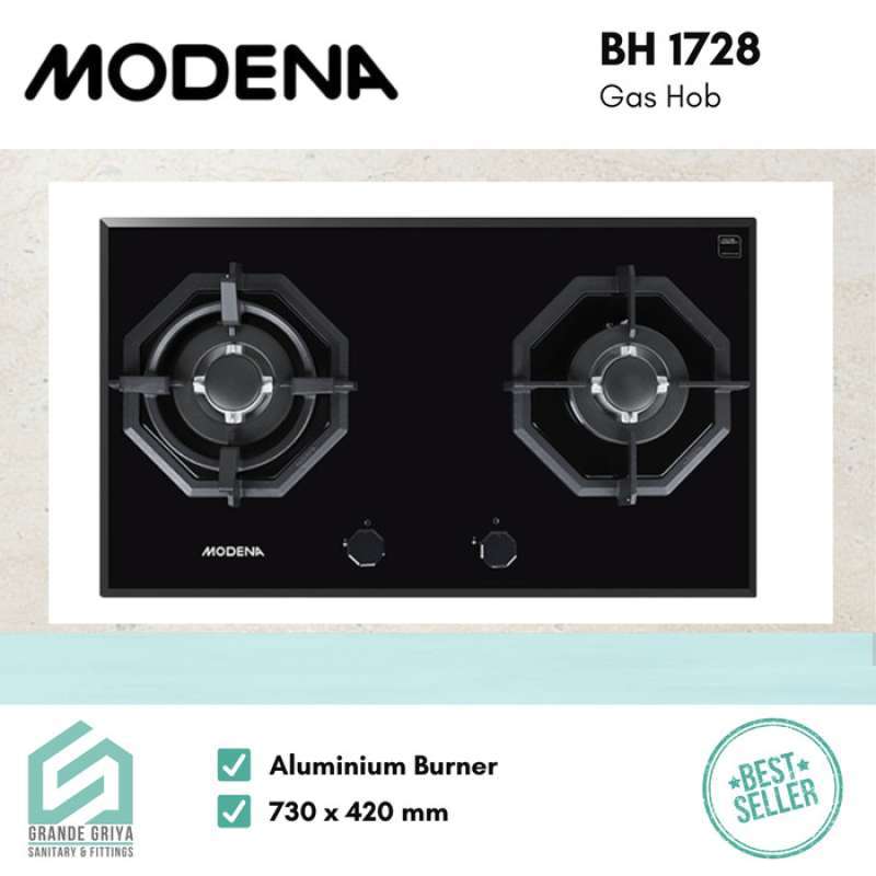 Promo Modena Built In Gas Hob Kompor Gas Tanam Bh 1728 Diskon 23% Di ...