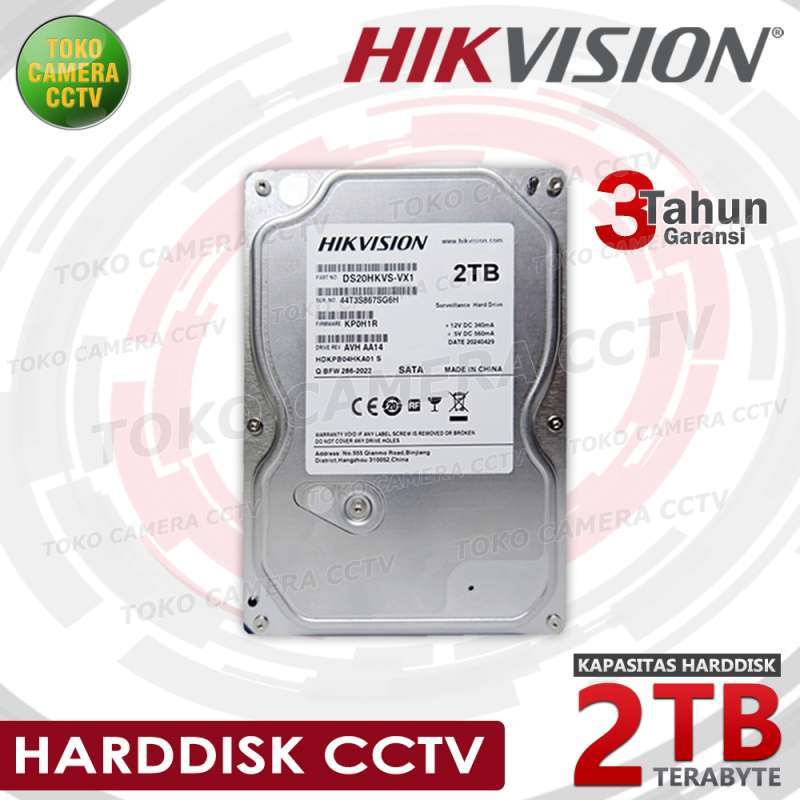 Jual Hdd Cctv 2tb Hikvision Ds20hkvs-vx1 Harddisk 2 Terra Internal Surveillance Di Seller Toko ...