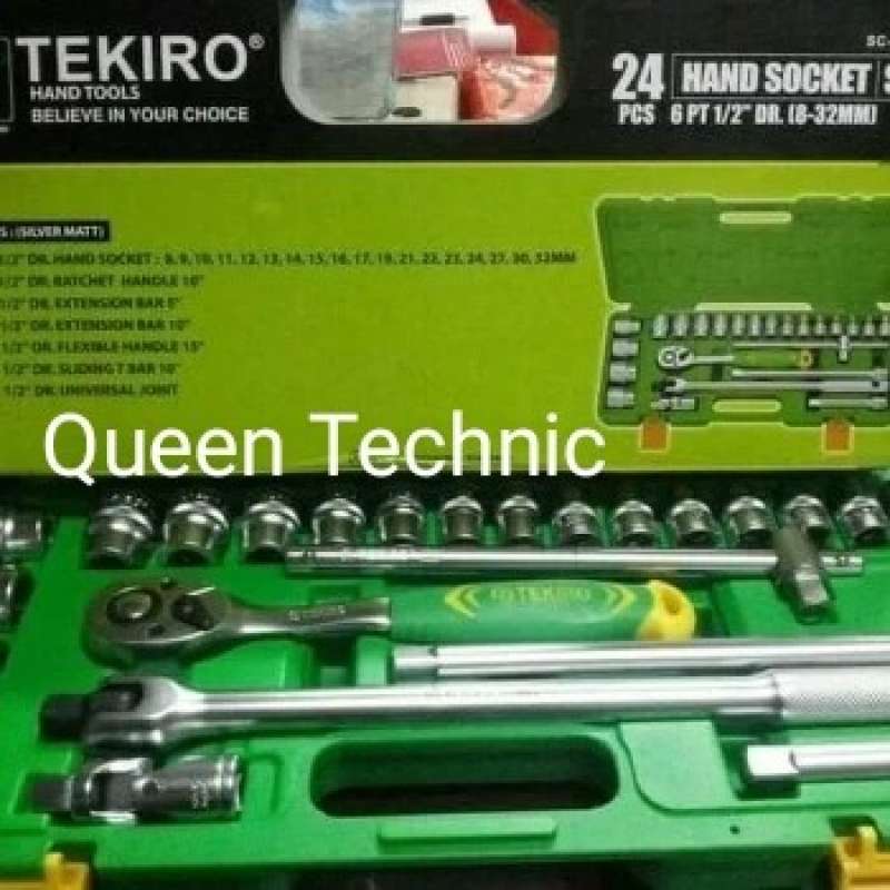 Promo Kunci Sok Set 24 Pcs Socket Set Kunci Soket Set 24pcs Diskon 23% ...