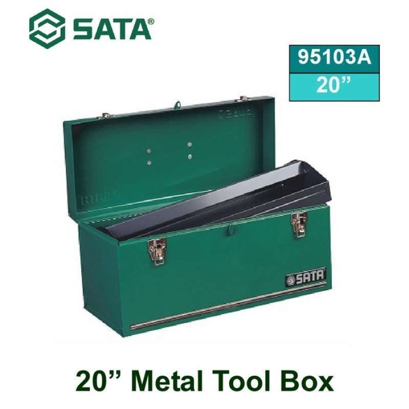 Promo Toolbox Besi Tool Box Besi 95103a 20 Metal Tool Box Chest Sata ...