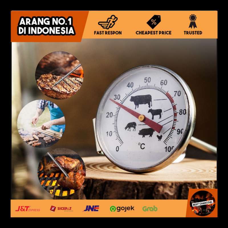 Jual Termometer Makanan Daging Bbq Meat Temperature Sesuai Jenis Daging ...