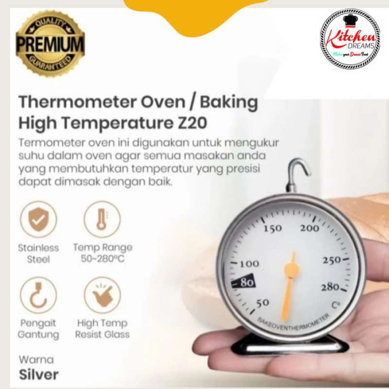 Jual Thermometer Oven Stainless/termometer Baking/alat Pengukur Suhu ...