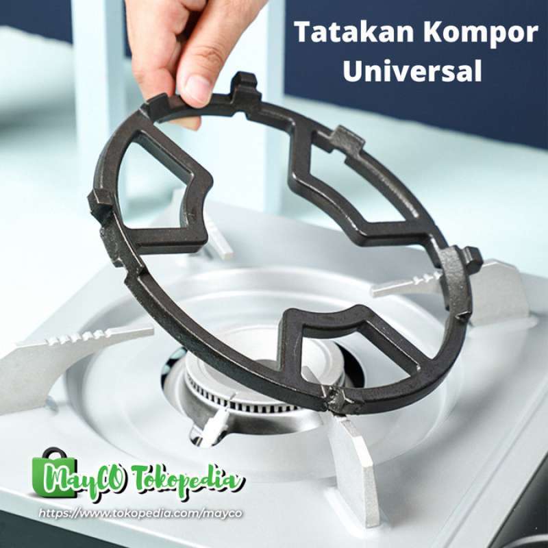 Jual Tatakan Dudukan Besi Tungku Kompor Bulat Anti Slip Cocok Semua ...