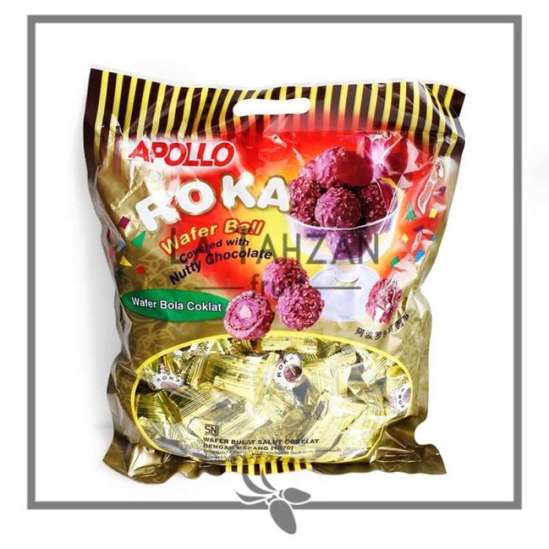 Jual Roka Coklat Apollo Wafer Ball Isi 80 Pcs - Roka Isi 80 Pcs Di ...