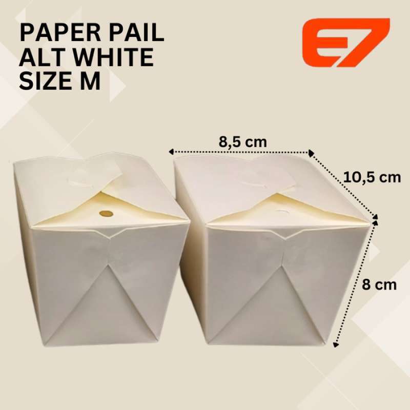 Jual Paper Food Pail Alt Medium & Large Paper Lunch Box Kotak Makan ...