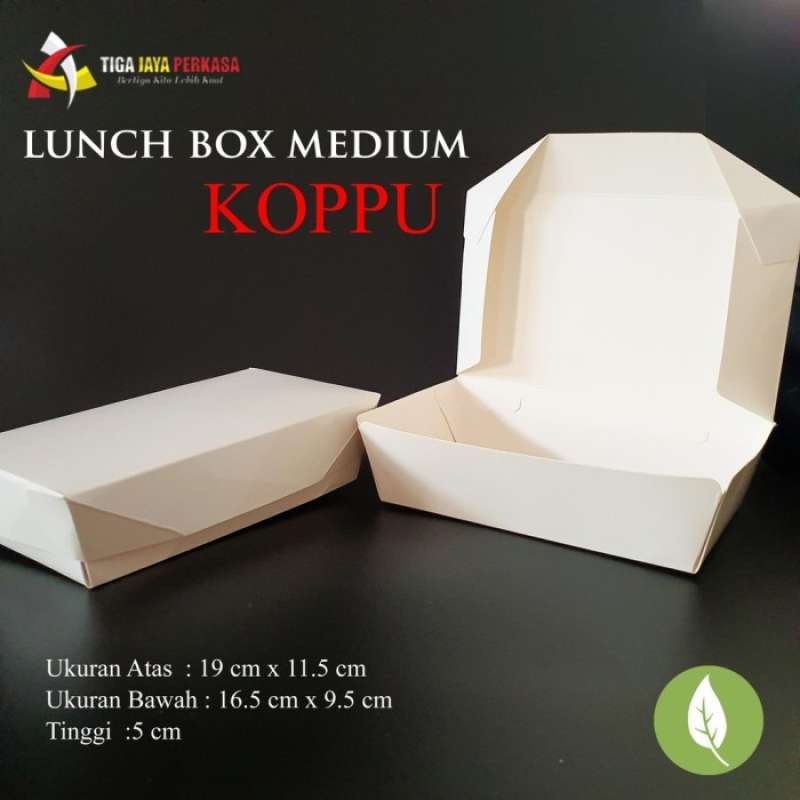 Jual Paper Box Lunch Ukuran M / Paper Box Kertas / Paper Take Away ...