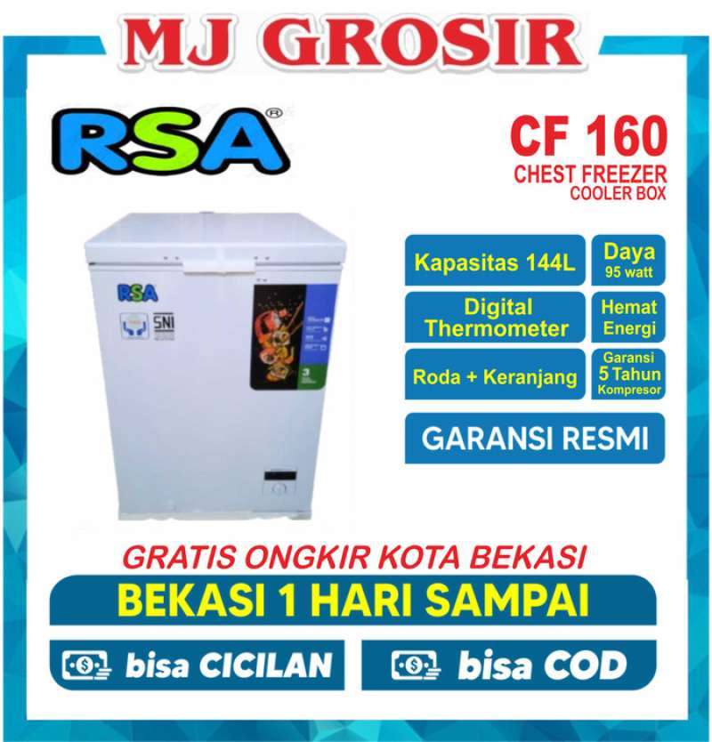 Jual Rsa Chest Freezer Cf 160 Box 144l Lemari Pembeku 144 Liter Di ...