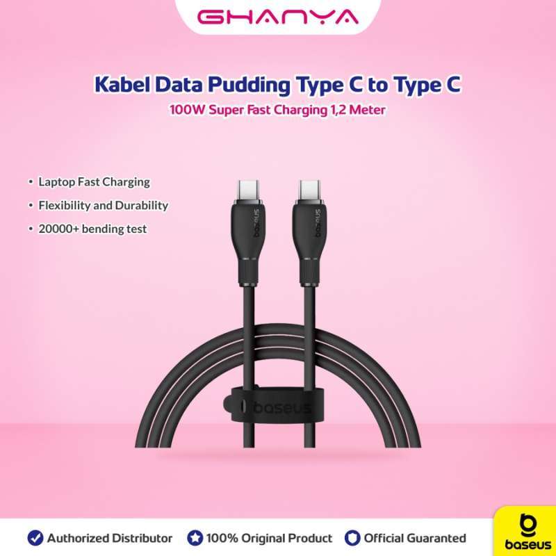 Promo Baseus Kabel Data Charger Pudding Series Type C To Type C 100w Super Fast Charging Pd ...