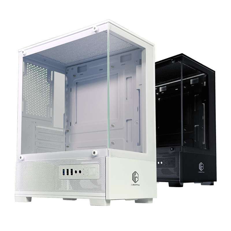 Jual Casing Cube Gaming Sang Black - Matx Gaming Case - Front & Left ...