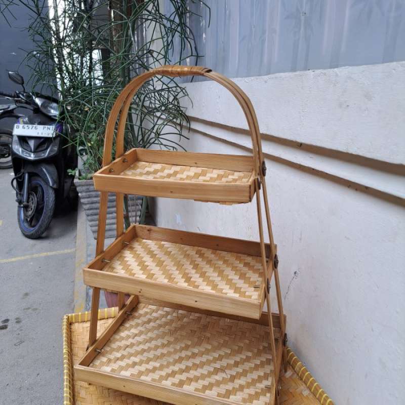 Jual Rak Kayu Bambu Dapur Susun Tiga Di Seller Elezea Store ...