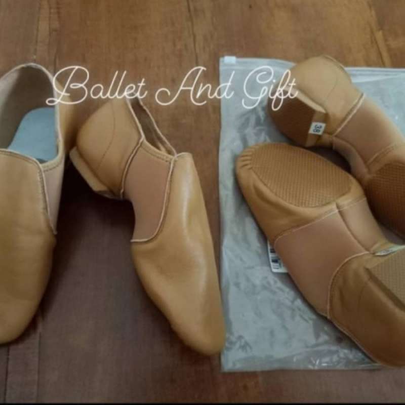 Jual Big Size Sepatu Jazz Ballet Kulit Warna Nude Skin Tone - 44 Nude ...