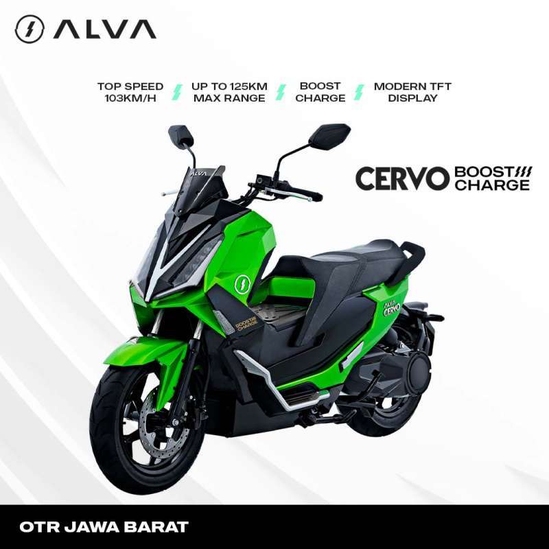 Jual Alva Cervo Boost Charge Sepeda Motor Listrik - Jawa Barat Green Di ...
