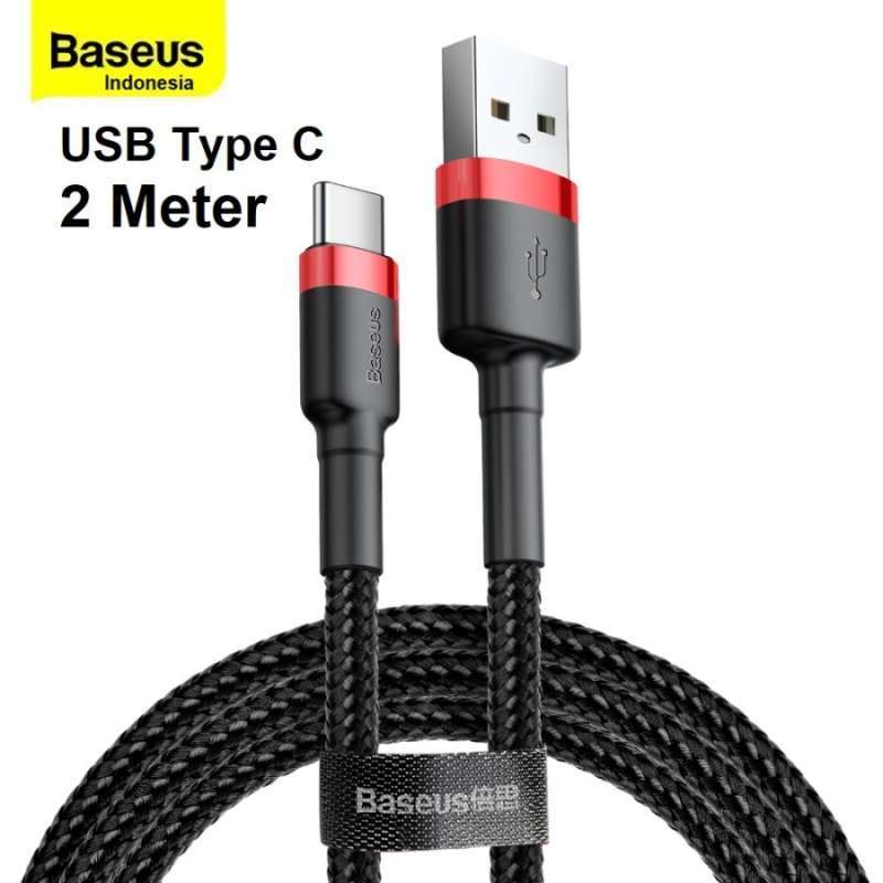 Promo Baseus Kabel Data Cafule Usb To Type C 2a 2 Meter Type C Cable ...