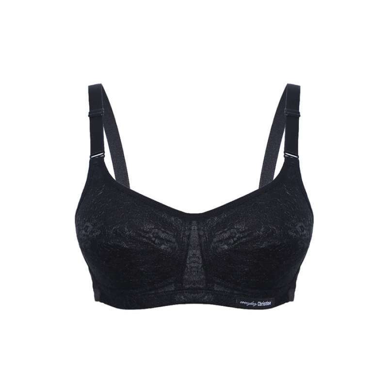 Jual Tulip By Christine Everyday Basic Bra - Black - Cbr-002106-bk ...