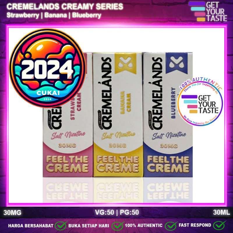 Promo Liquid Cremelands Creamy Series Salt Nic 30ml Saltnic By Move ...