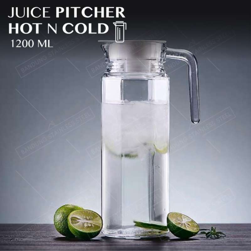 Jual Water Jug Juice Pitcher Botol Air Minum Akrilik 1,2 Liter Anti ...