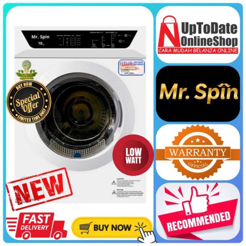 Promo Dryer Listrik Mr Spin Ms-010 Mesin Pengering Laundry 10kg Anti Kusut Diskon 23% Di Seller ...