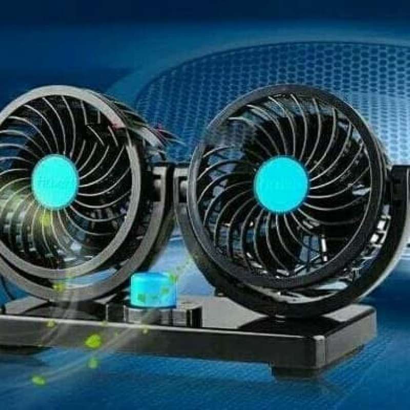 Promo Kipas Angin Mobil Double Blower 12 Volt Diskon 23% Di Seller ...