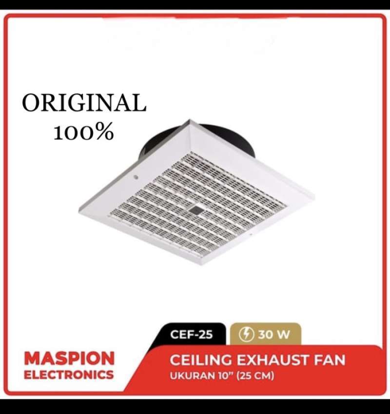 Promo Maspion Ceiling Fan Cef-25/kipas Angin Hisap/kipas Angin Plafon ...
