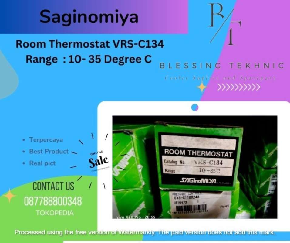 Promo Room Thermostat Saginomiya Vrs-c134 / Limited Product Diskon 23% Di Seller Ogata Store ...