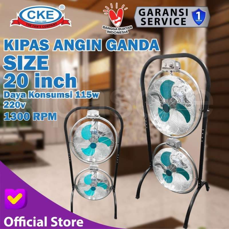 Promo Cke Powerfull Fan Twrpf-20ao 20 Inch Floor Fan Kipas Angin ...