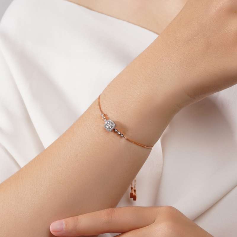 Jual Diamond Pavilion Gelang Emas Batu Berlian Celosia Bracelet Di ...