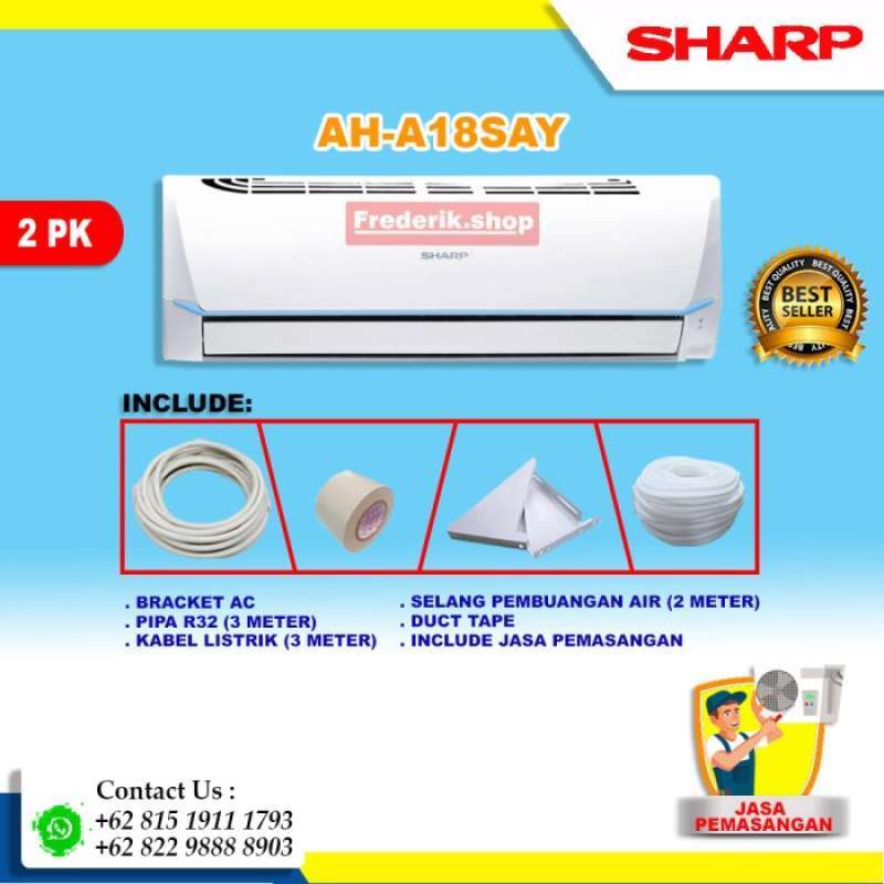 Promo Ac Sharp Thailand 2pk Ah-a18say Aha18say ( Paket Pipa 7 Meter 0.7mm Diskon 23% Di Seller ...