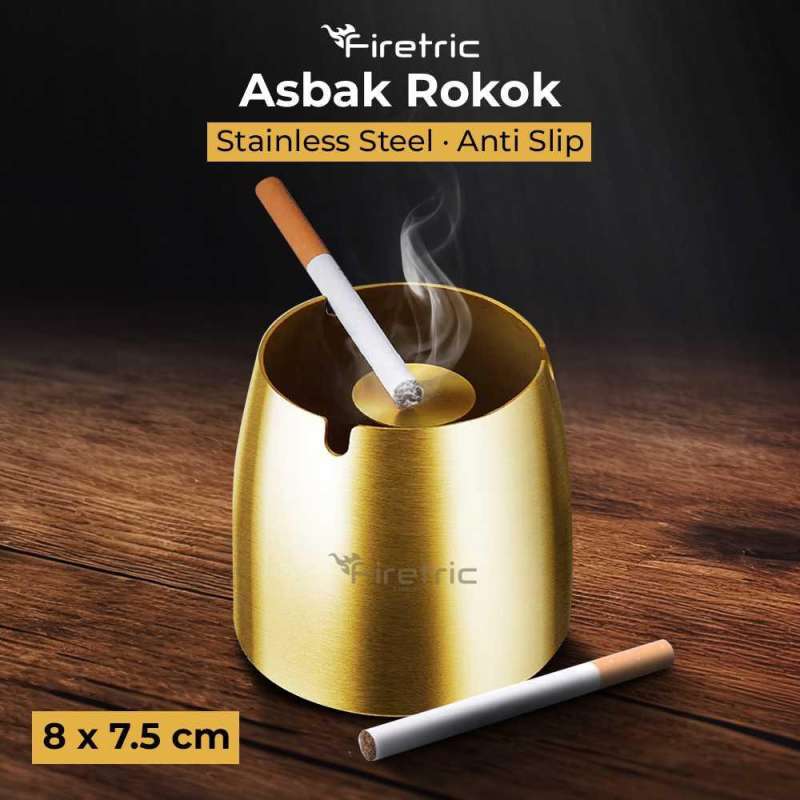 Jual Asbak Rokok Stainless Steel Ashtray Anti Slip Zj38100 Tatakan ...