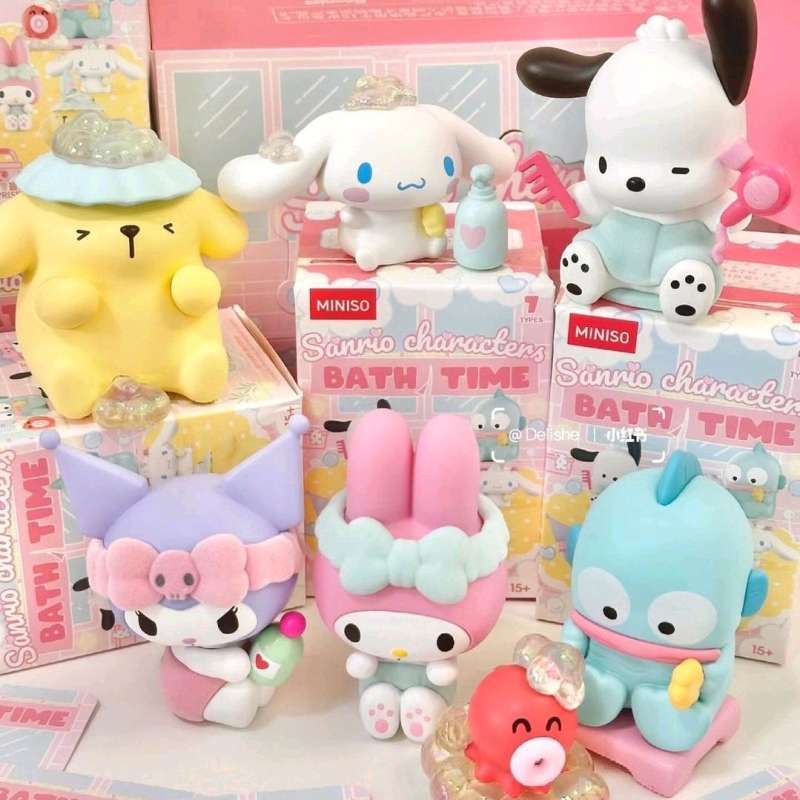 Jual Bisa Pilih Open Box Blind Box Sanrio Bath Time Mandi Confirmed Selected Blindbox Bb Miniso ...